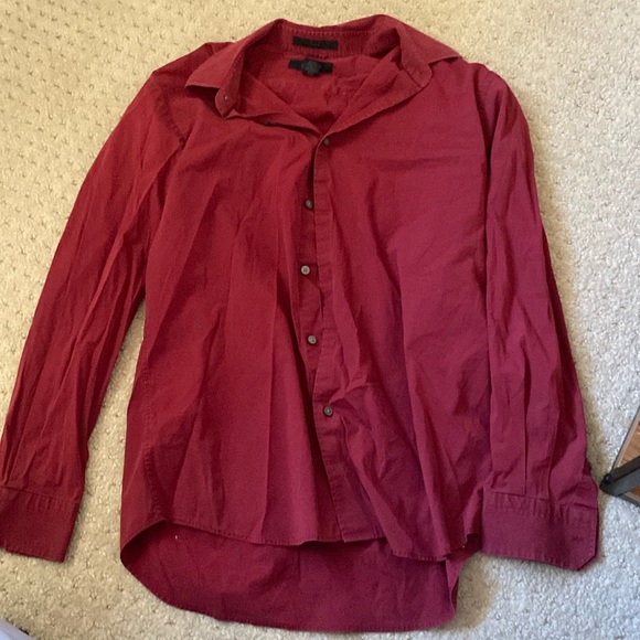 Express | Shirts | Vintage Mens Red Express Dress Shirt | Poshmark